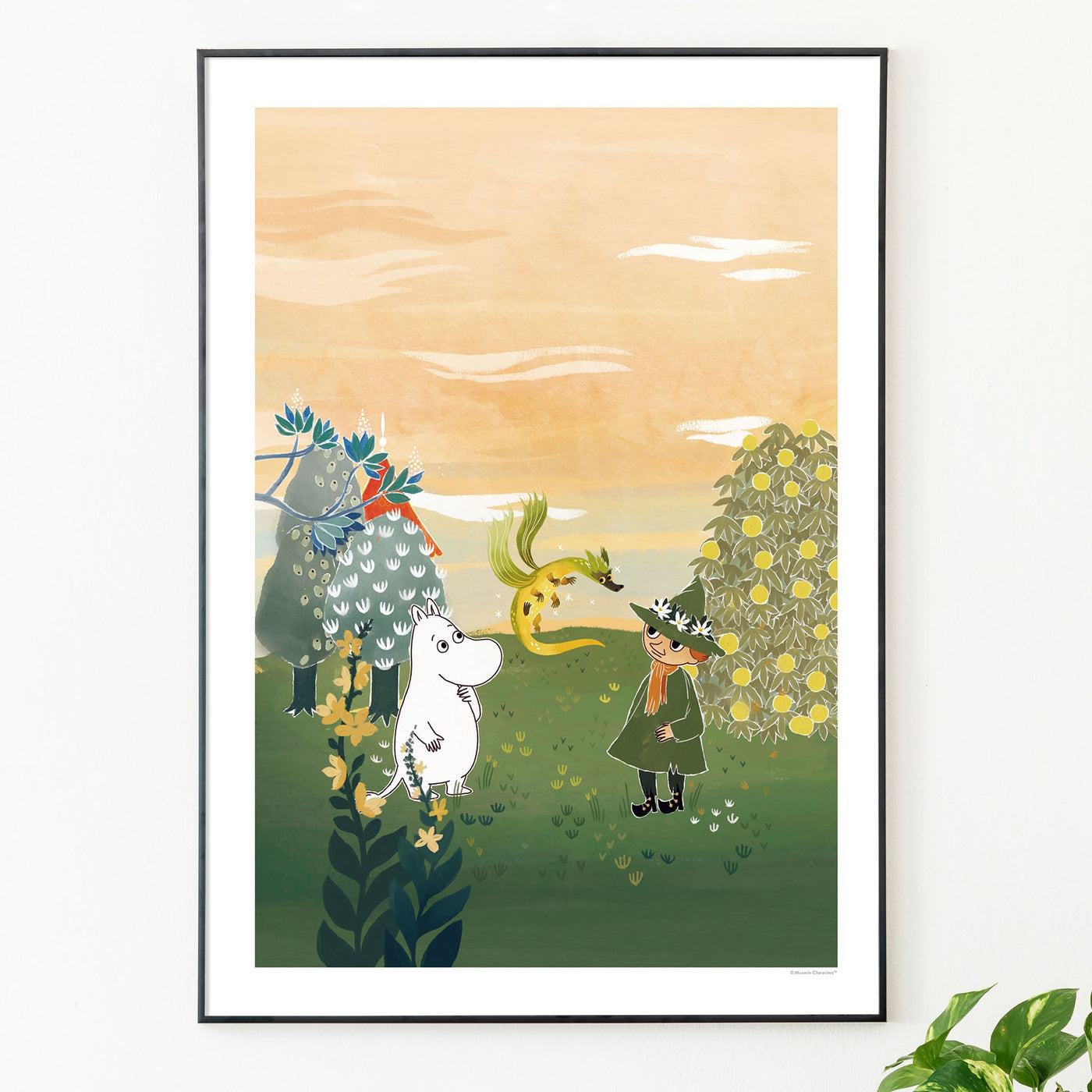Moomin et le petit Dragon Poster — Made of Sundays